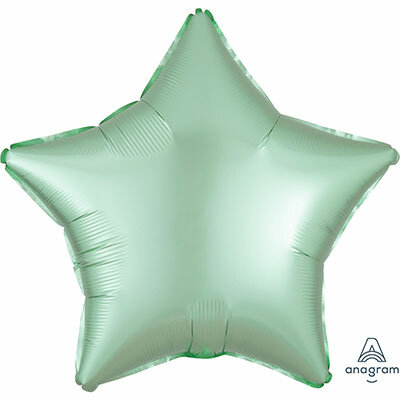 Шар фольгированный ненадутый А Б/РИС звезда 19" Сатин Mint Green