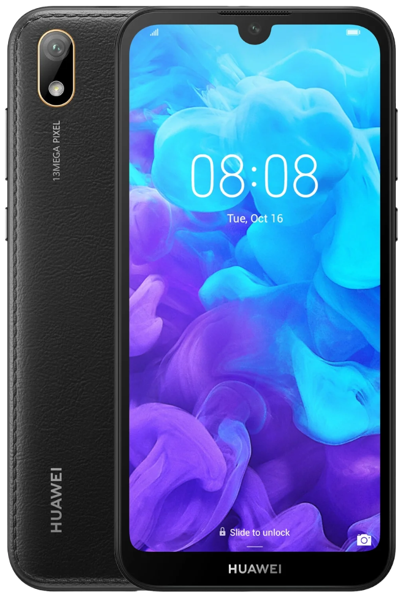 Смартфон HUAWEI Y5 2019 2/32 ГБ, Dual nano SIM, современный черный