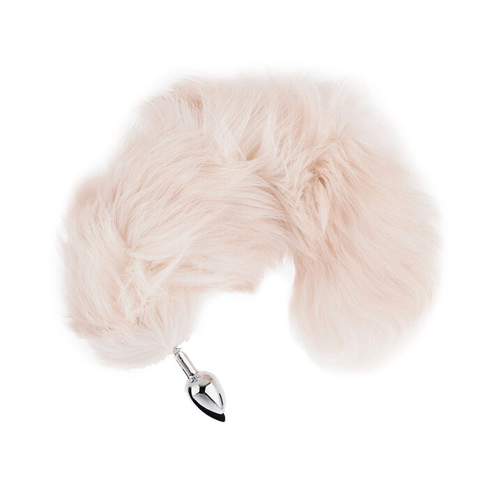Длинный хвостик Pink Rabbit Amira из натурального меха со съемной пробкой, размер S, белый PinkRabbit Длинный хвостик Pink Rabbit Amira из натурального меха со съемной пробкой, размер S, белый