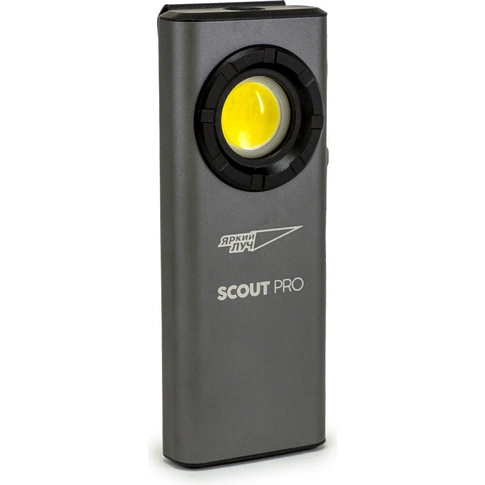 Фонарь яркий ЛУЧ XS-800 Scout Pro COB 800лм, 3 режима, диммирование яркости, клипса/2 магнита, Li-Pol 2000mAh 4606400106791