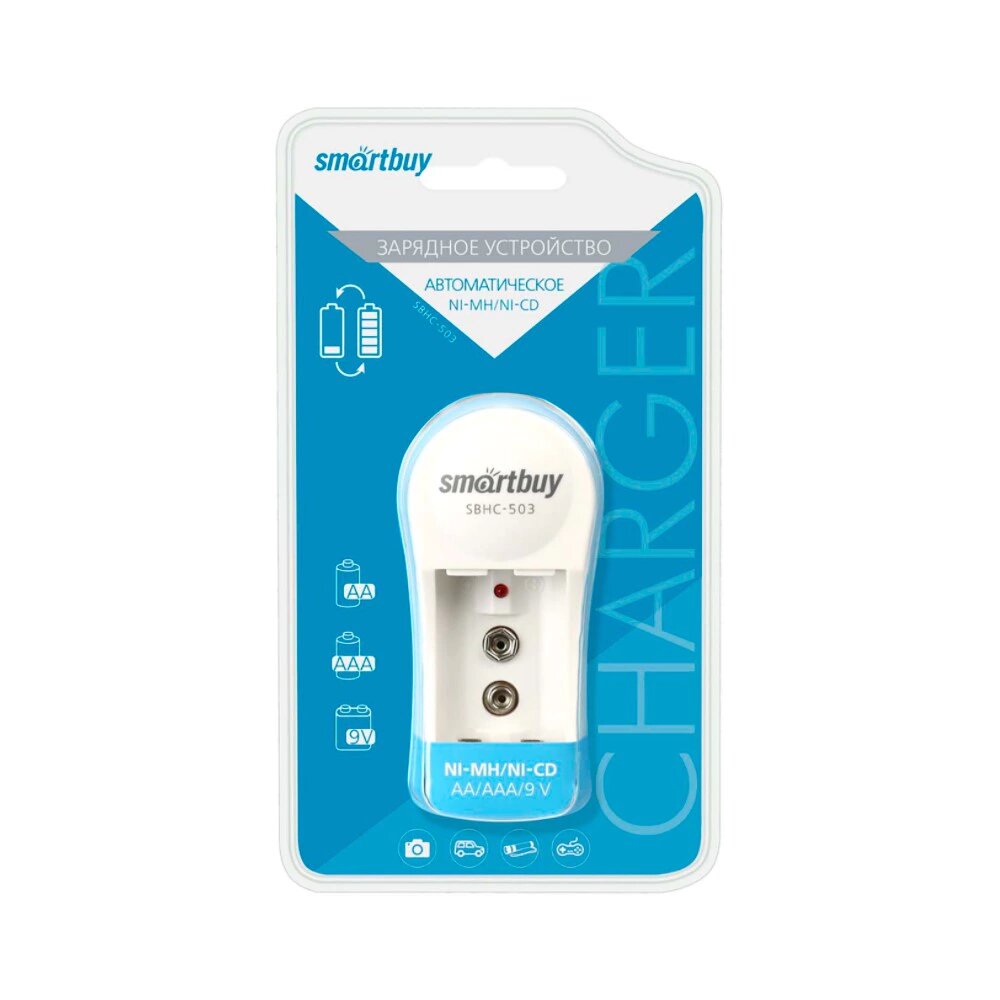 Зарядное устройство Smartbuy на 2 аккумулятора Ni-MH AA/AAA 120 mA