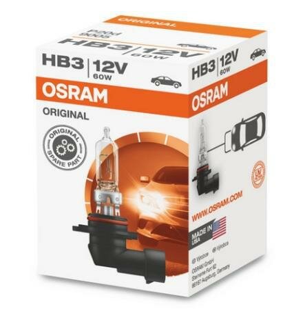 Галогенная лампа для фары мотоцикла Osram Original Line HB3 12V 60W
