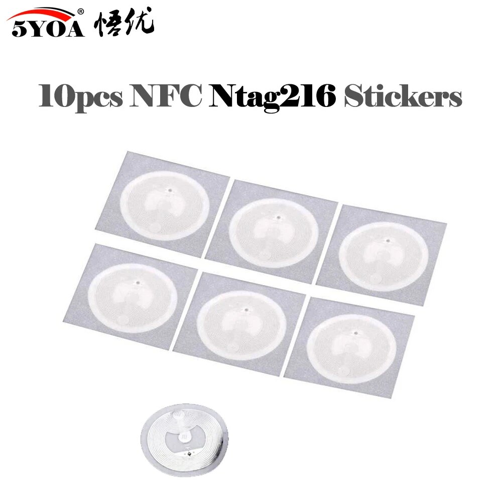 NFC-метки 5YOA NFC213/215/216 144/504/888 байт 10pcs Ntag216