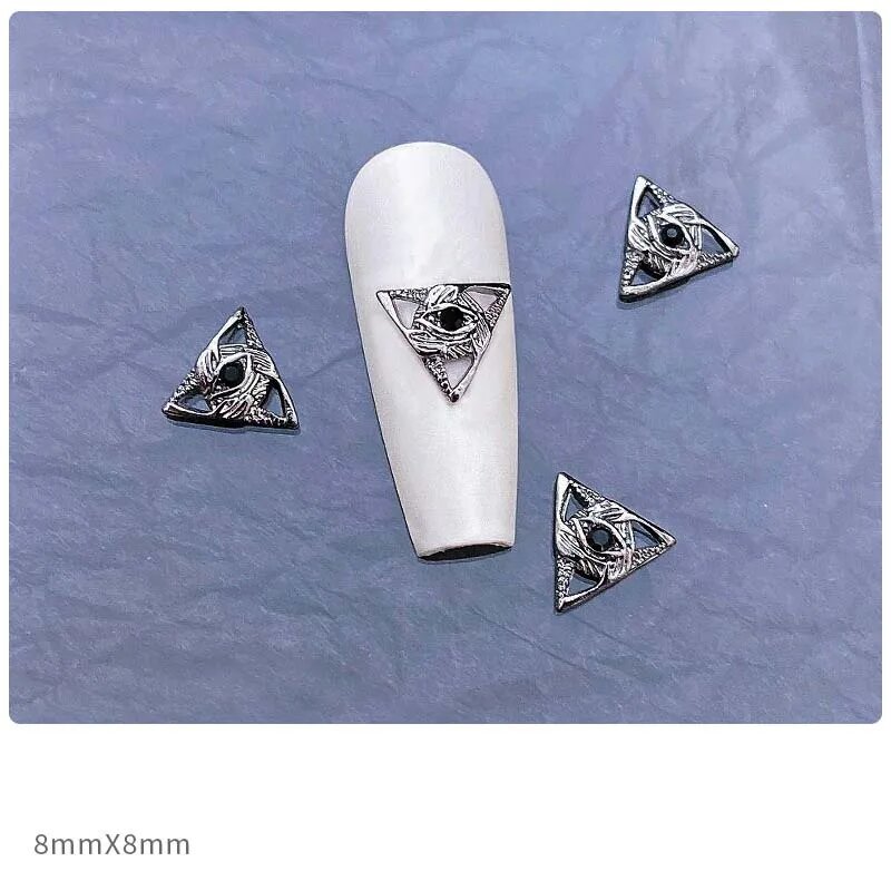 Подвески для ногтей HIGBAQK, 10 шт, готический стиль 10Pcs Punk