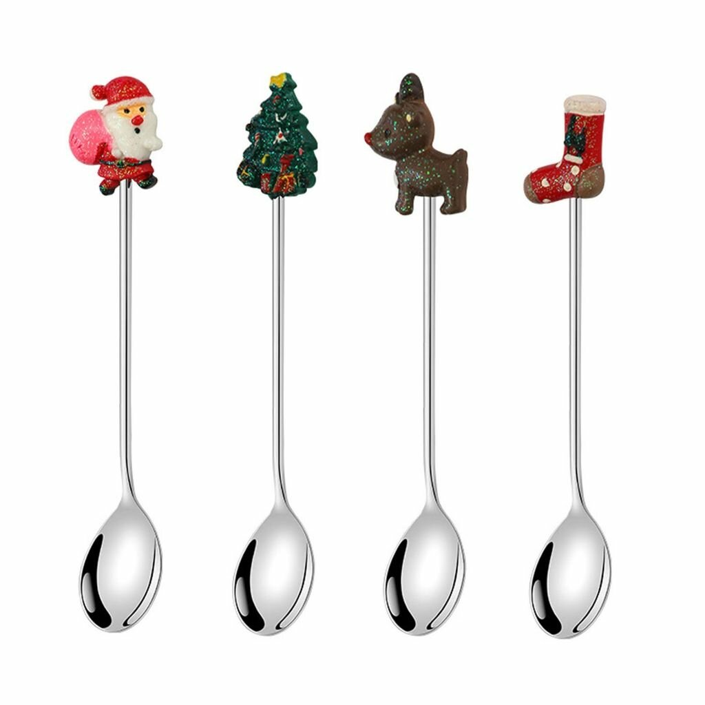 Набор из 4 ложек и вилок для фруктов