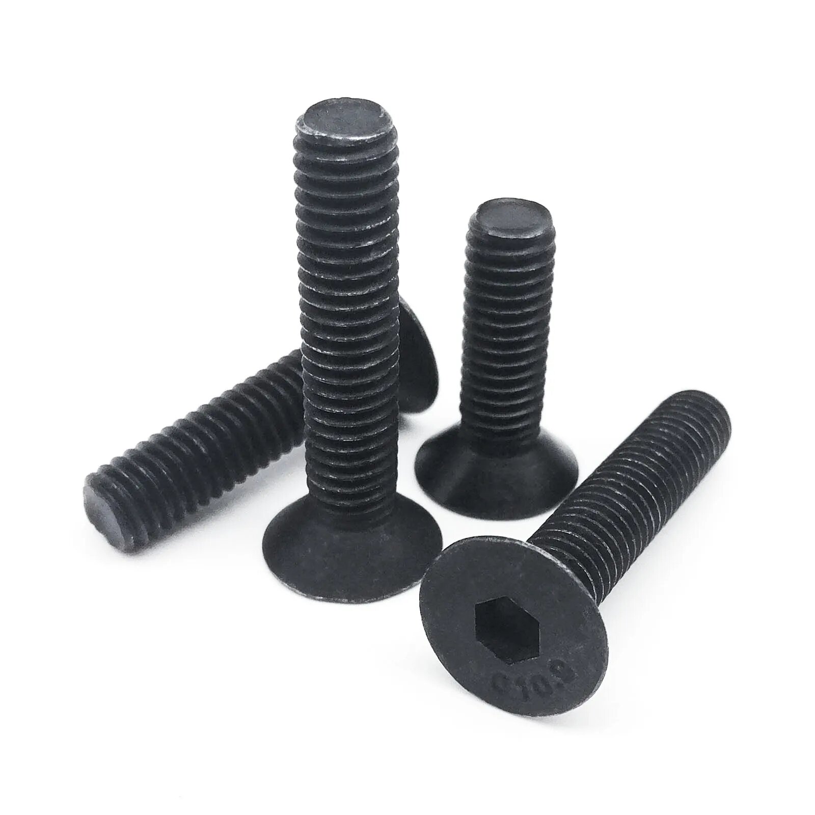 Винты HZYUEGOU нержавеющая сталь 304 черный класс 10.9 M1.6 M2 M3 (50pcs), 10.9 class steel, 22mm