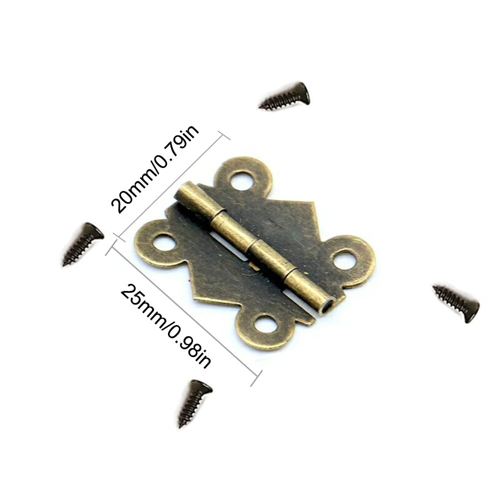 Металлические петли-бабочки античная бронза Bronze 20x25mm 10pcs