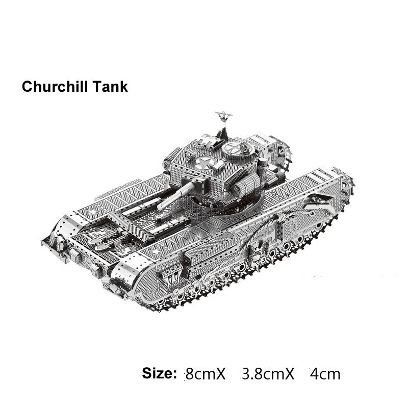 Металлический 3D пазл Churchill Tank, Model