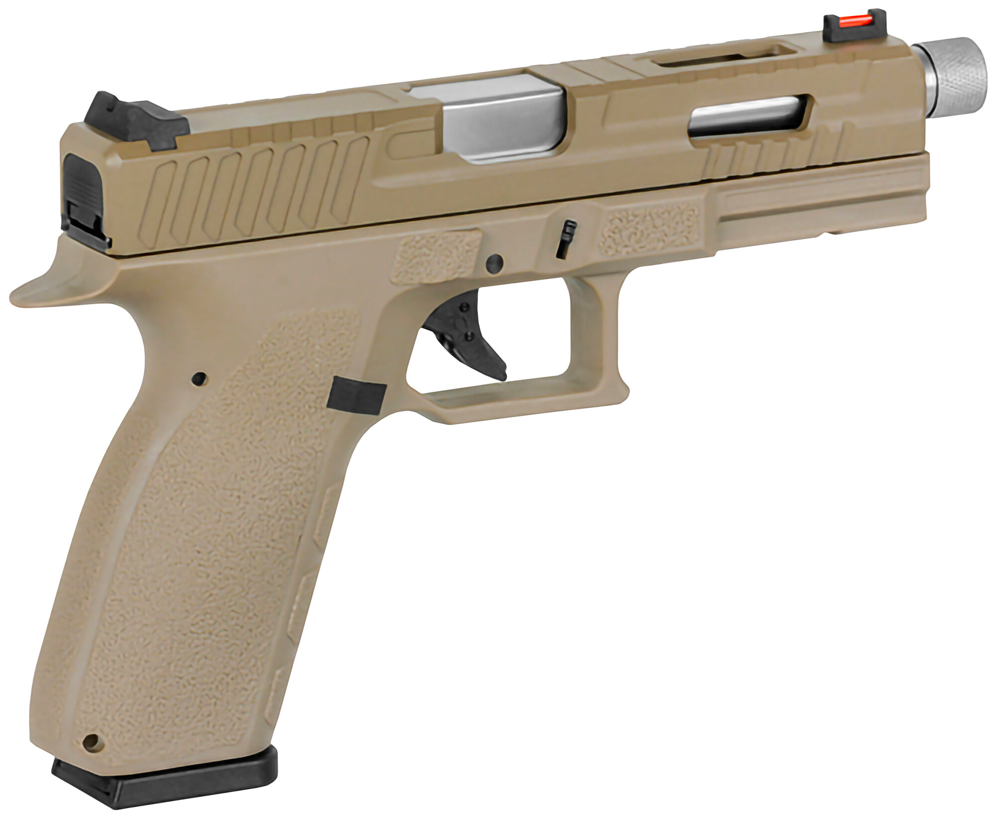 Страйкбольный пистолет KJW KP-13F (CO2, автоматический, 6 мм, с резьбой, Tan)