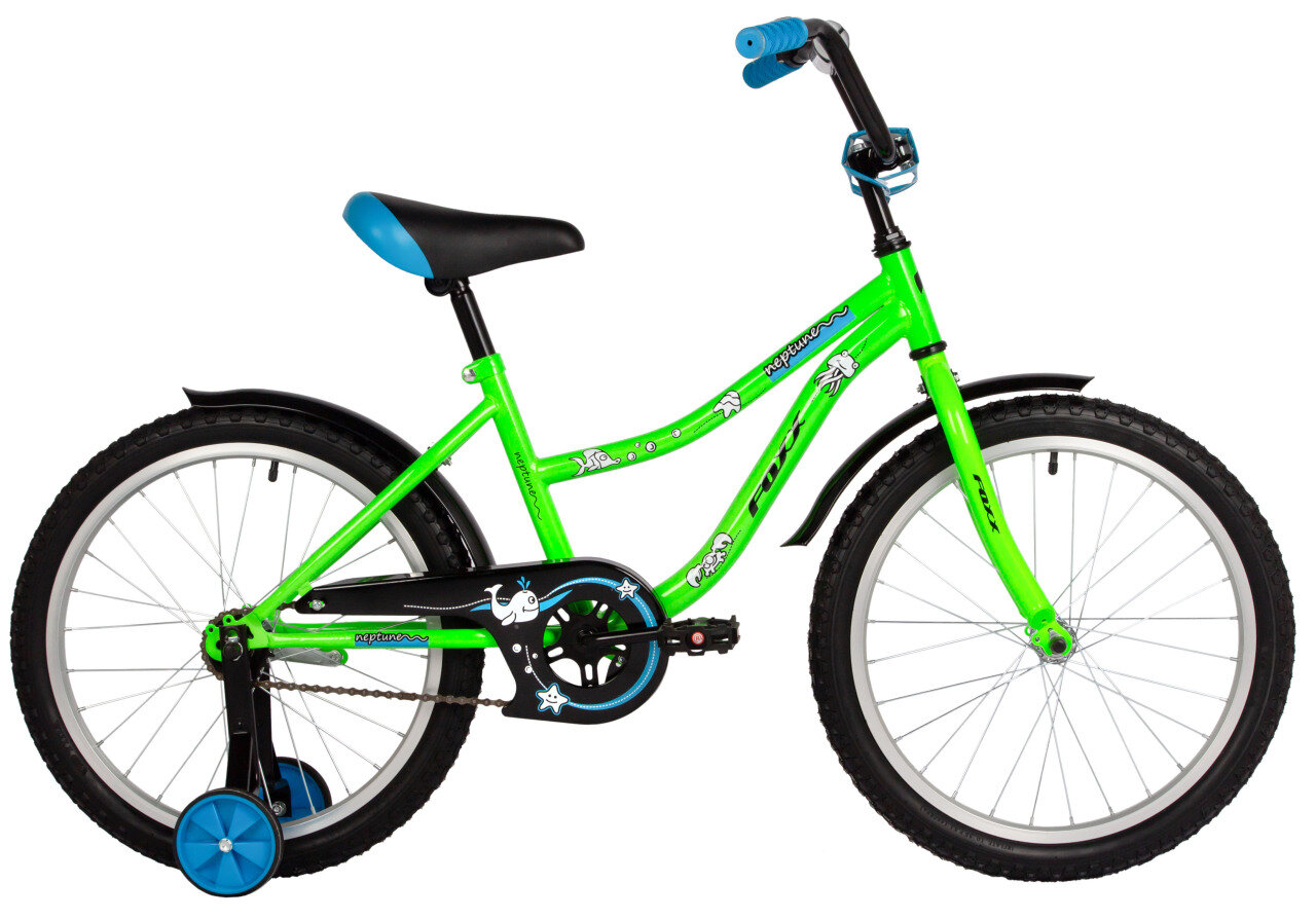Детский велосипед Foxx Neptune 20, год 2025, цвет Зеленый