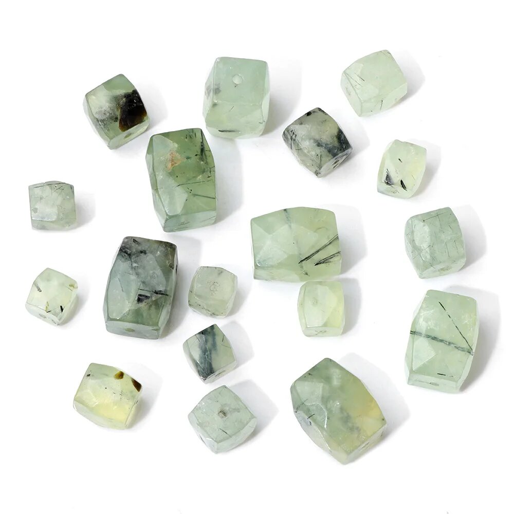 Бусины цитрин кварц RISYF Изумрудный, 12X16mm(1pcs), 3. Prehnite