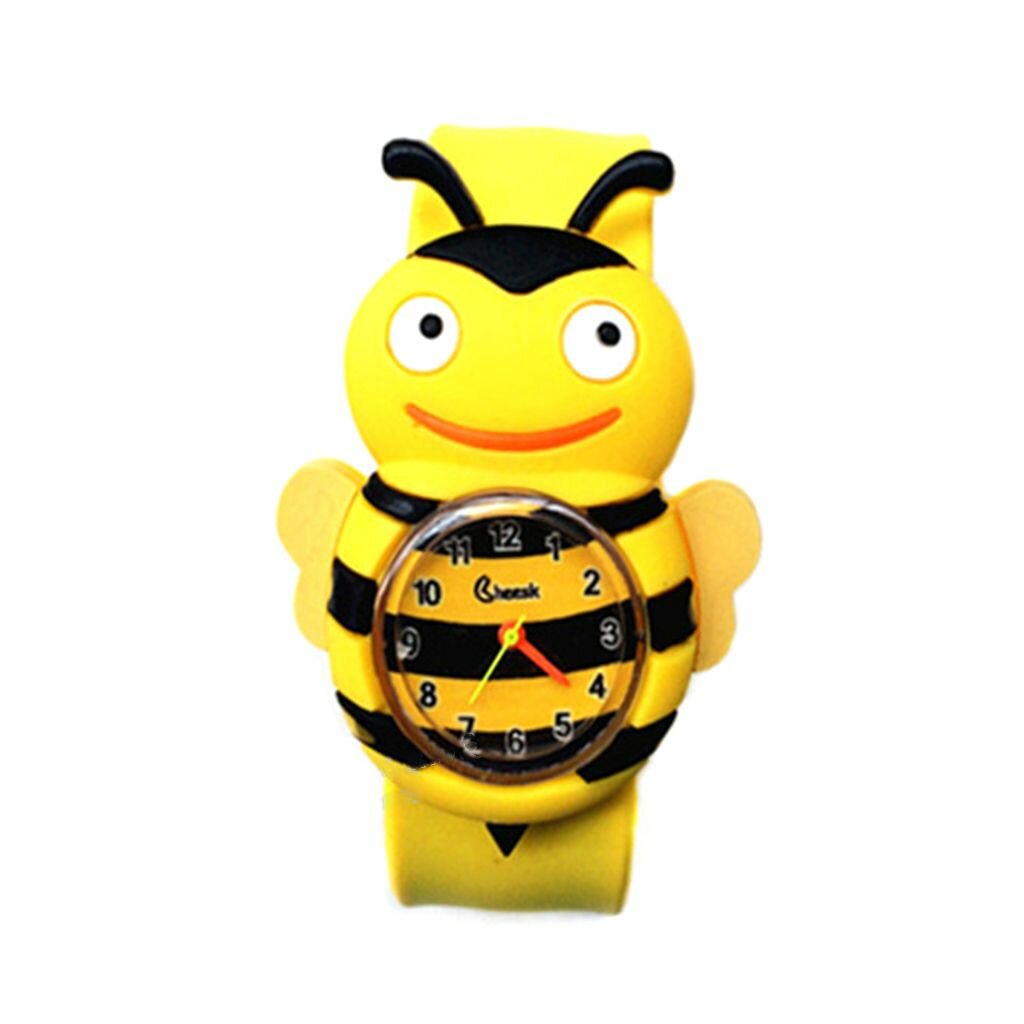 Студенческие детские мультяшные часы с животными Pop Watch-Bee Yellow