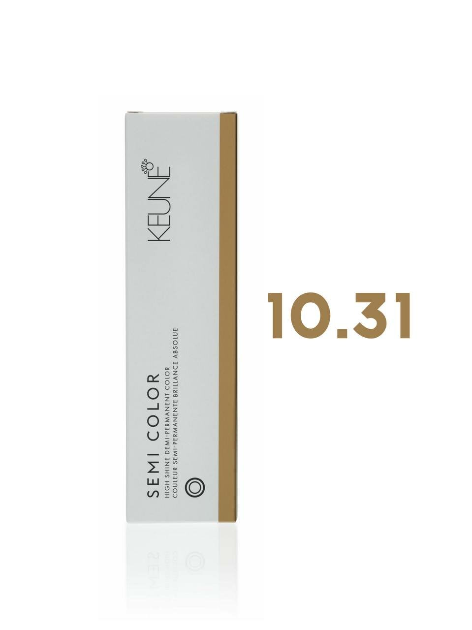 Keune Semi Color 10.31 - Полуперманентная краска для волос светлый золотисто-пепельный блондин 60 мл
