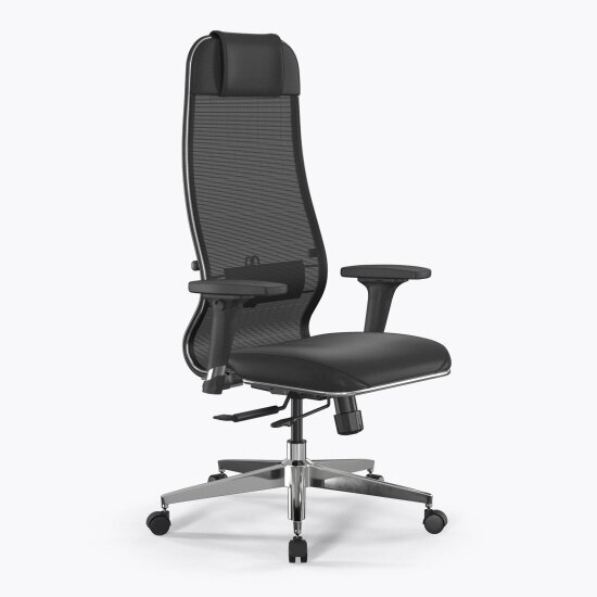 Кресло офисное Ergolife SynchroSit 10 B1-115D - X2+Extra /Um00/Wm12/D02P(M18. B22. G18. W02) Черный