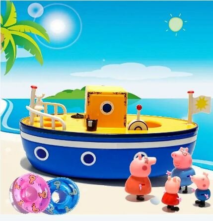 Peppa pig Поросёнок Пейдж игрушечный самолет розовый игрушка подарочный набор на день рождения