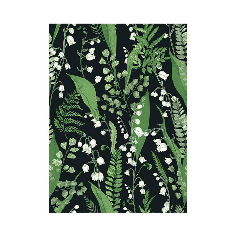 Обои самоклеящиеся "Вечерняя лодочка", 44x150 см, черные
