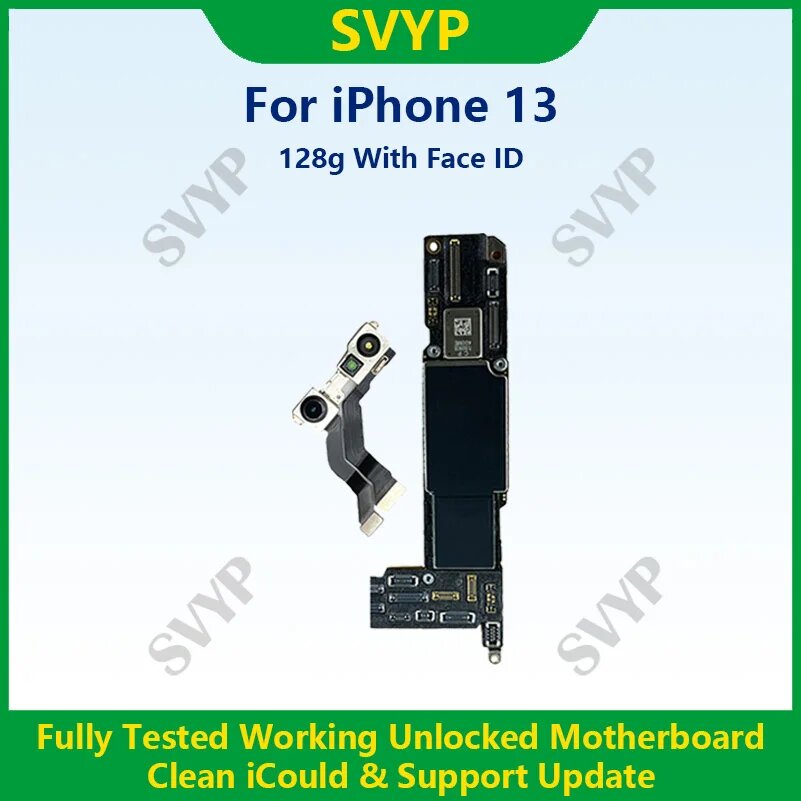 Полностью протестированная подлинная материнская плата для iPhone 13 Pro Max, 13 128g With Face ID