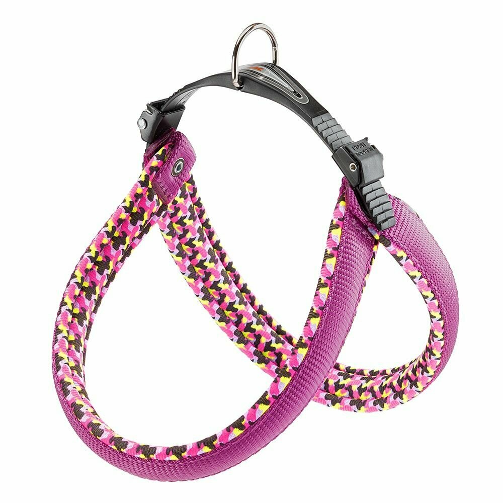Шлейка для собак Ferplast AGILA FANTASY 4 с мягкой подкладкой, розовая