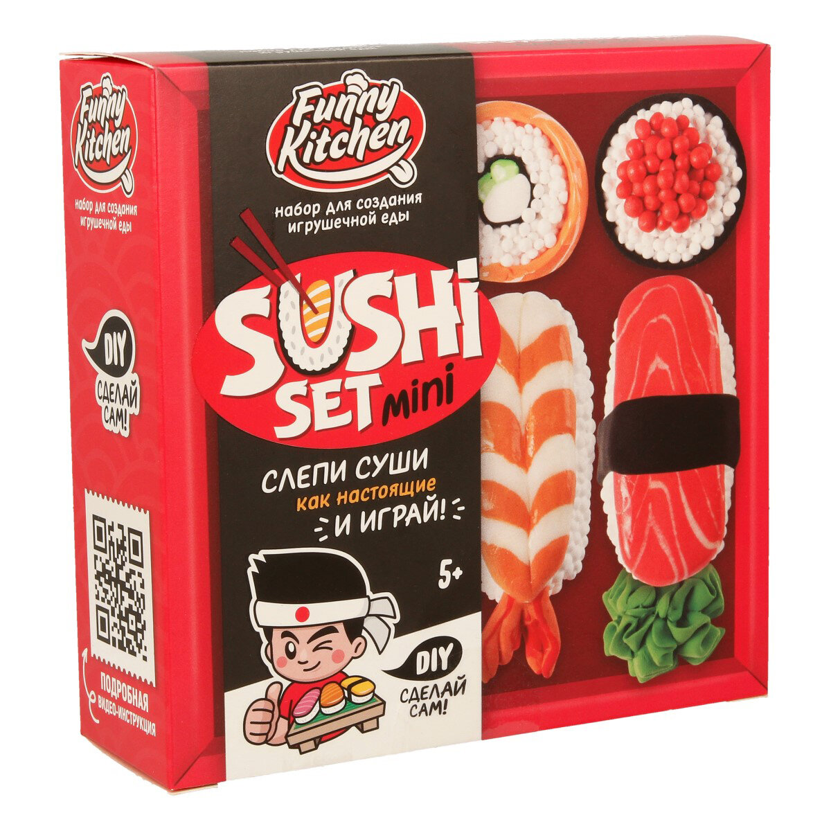Игрушка Slime Лаборатория Funny Kitchen Sushi set mini