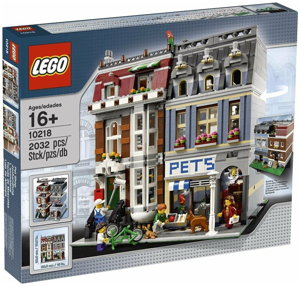 Конструктор LEGO Creator "Зоомагазин" 10218 Exclusive, с 4 мини-фигурками и 2032 деталями