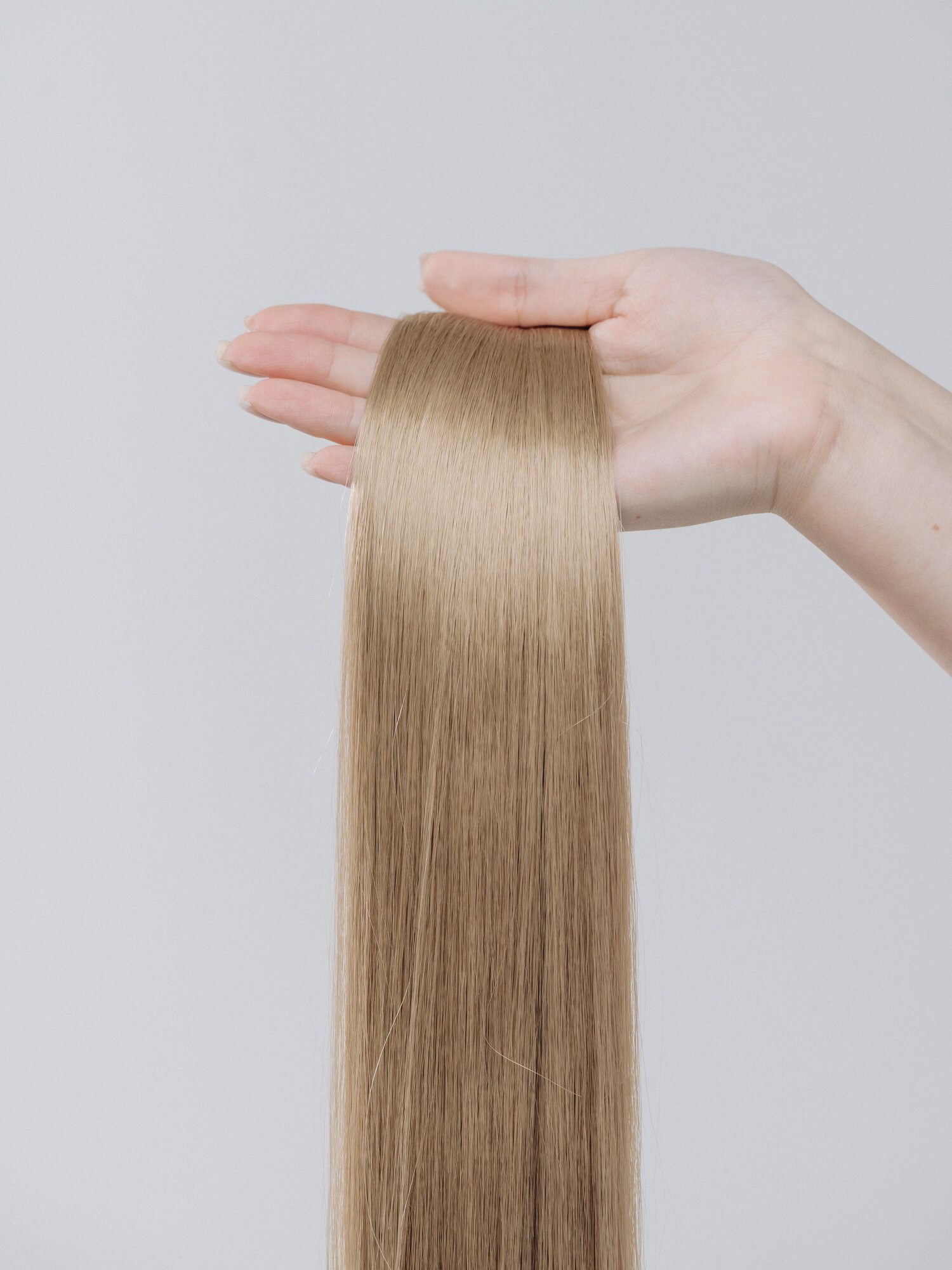 Волосы для наращивания прямые пучком, цвет пшеничный блонд , 70 см, 100 гр