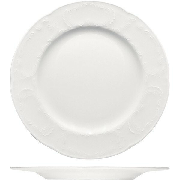 Тарелка мелкая «Моцарт», фарфор, D=30см, белый (Bauscher, Германия)