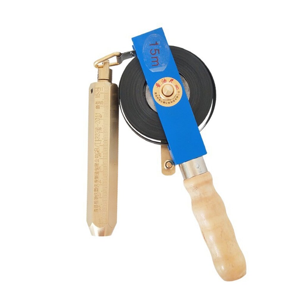 Рулетки для измерения уровня масла в масляном баке, 5/10/15/20/25/30 м, измерительная линейка из углеродистой стали, измерительная лента для измерения уровня масла с латунным отвесом