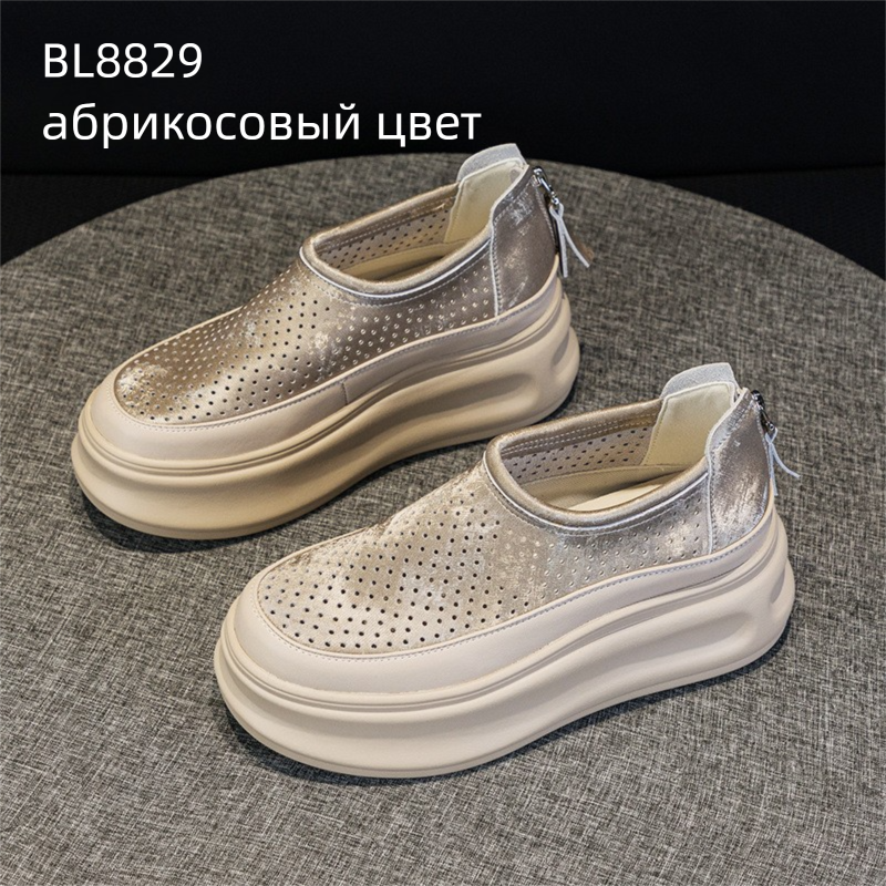 MOOCIE Женские кроссовки на толстой подошве, весна-лето 2025, новинка от знаменитостей из Интернета, универсальные, дышащие, с отверстиями, популярные модели, повседневная обувь небольшого размера