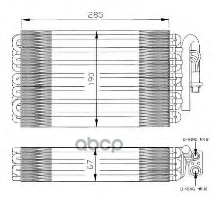 Испаритель кондиционера NRF арт. 36026