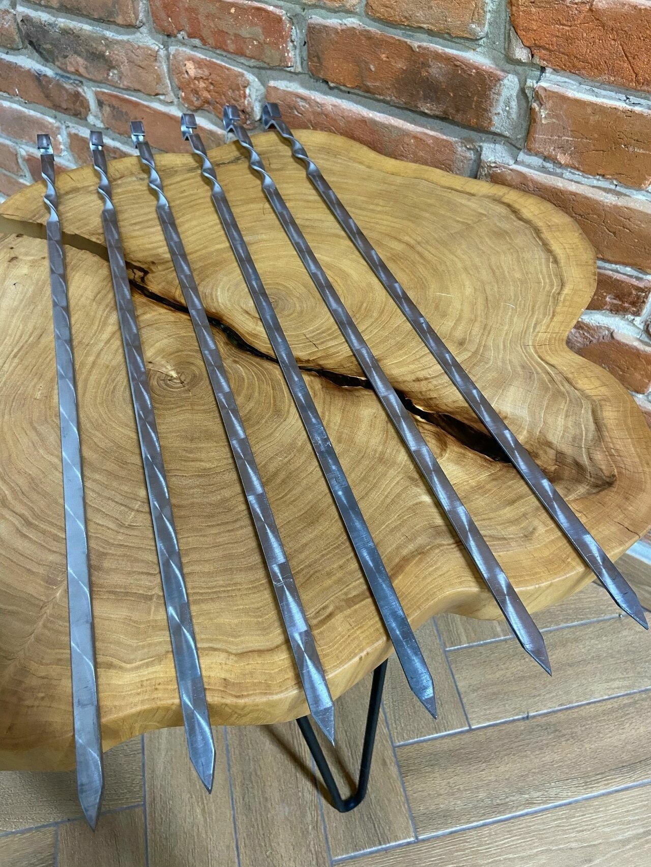 Набор шампуров из нержавеющей стали 6 штук