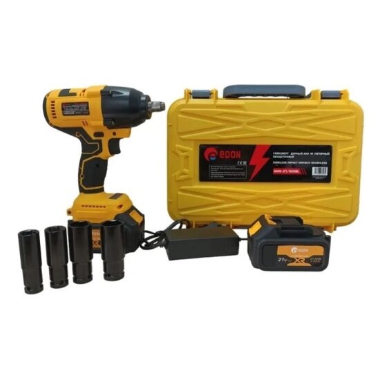 Гайковерт Edon ударный аккумуляторный бесщеточный AAW-21/600BL