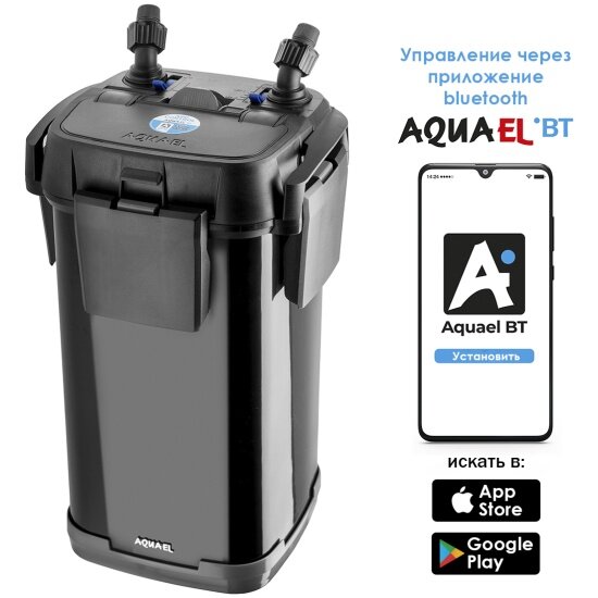 Фильтр внешний Aquael ULTRAMAX-2000 ВТ (bluetooth) (100-750л, 5кассеты по 1,9л) 2200 л/ч, 17вт