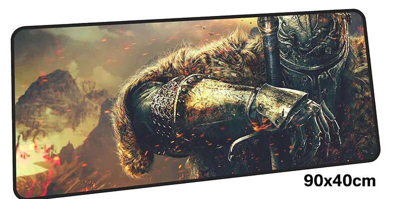 Игровой коврик для мыши dark souls, геймерский коврик для мыши 900x400 мм, большой коврик для, Настольный коврик для ПК