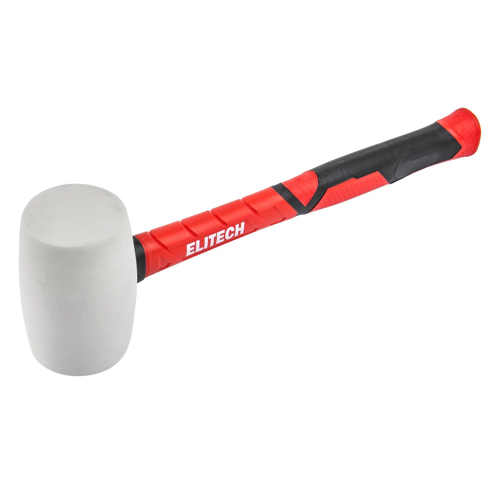 Elitech киянка резиновая белая 620102 450 г для столярных работ и сборочных операций