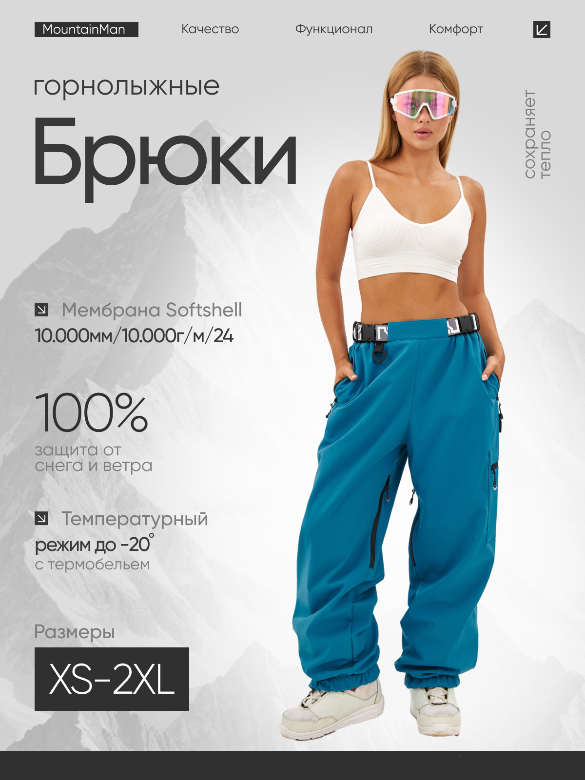 Брюки сноубордические Базовая коллекция