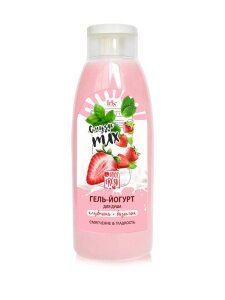 IRIS cosmetic Iris смузи mix Гель-Йогурт для душа клубника и базилик, 520мл