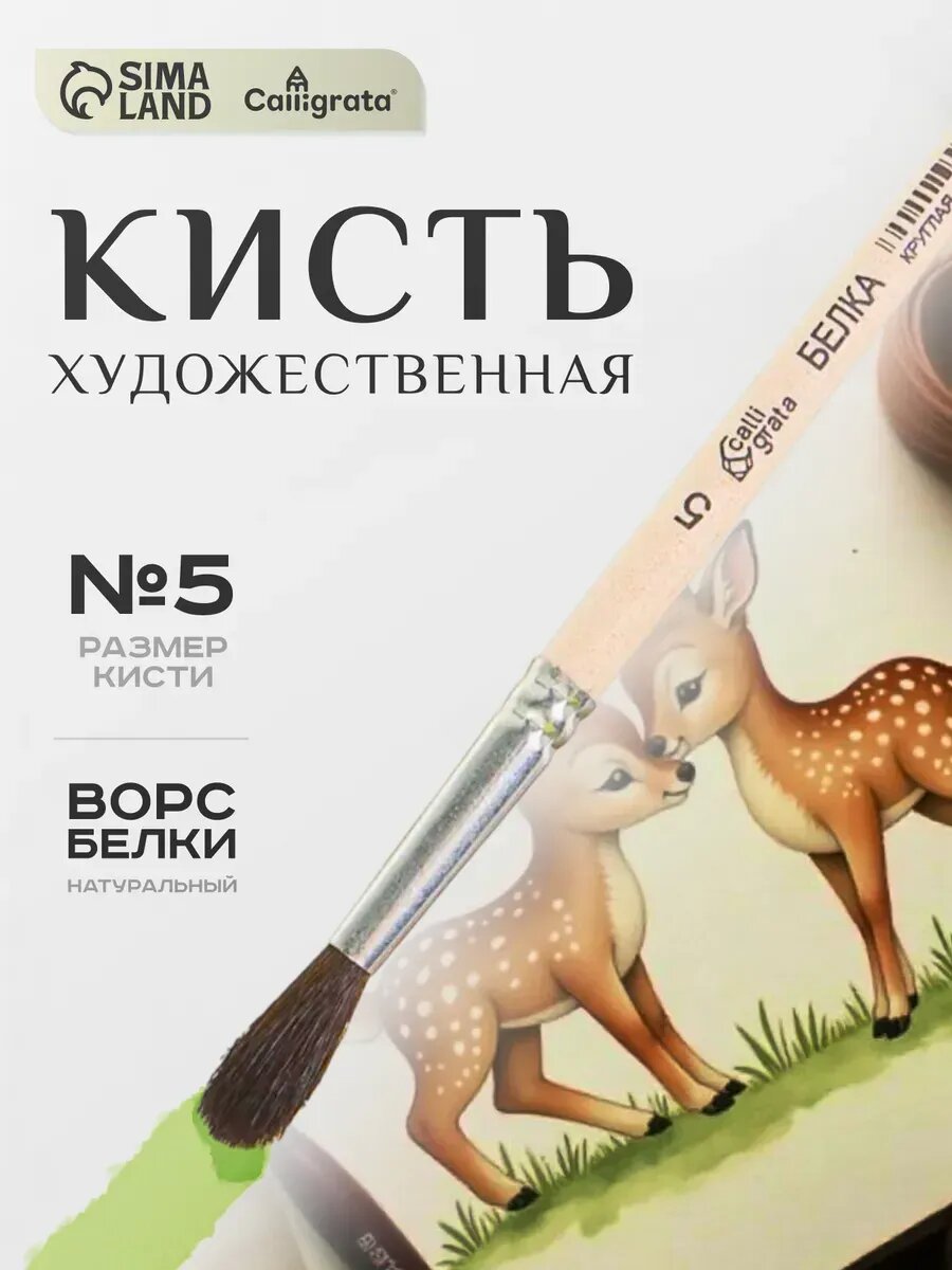 Кисть для рисования № 5