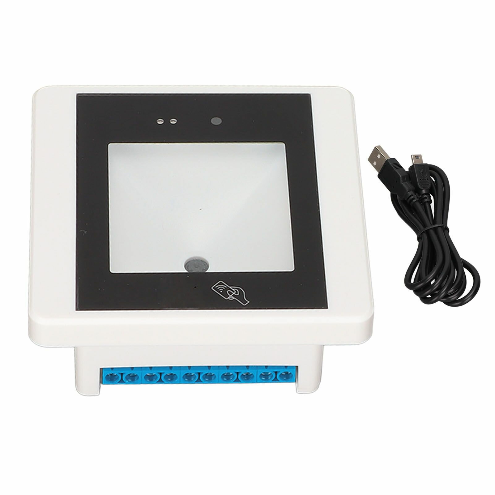 Сканер штрих-кода Многофункциональный настольный 1D 2D QR Сканер карт контроля доступа к штрих-коду IC ID ReaderR35C Белый