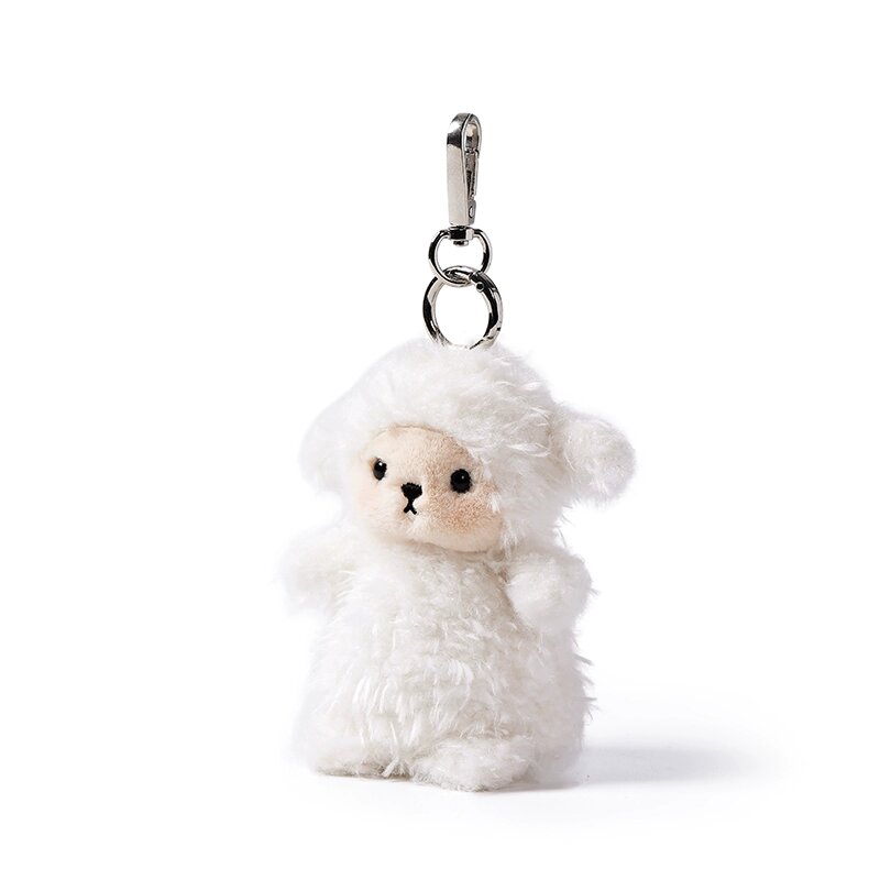Мягкая игрушка-брелок McHugs «Овечка» из хлопка, подвеска для рюкзака, подарок на день рождения Брелок для ключей