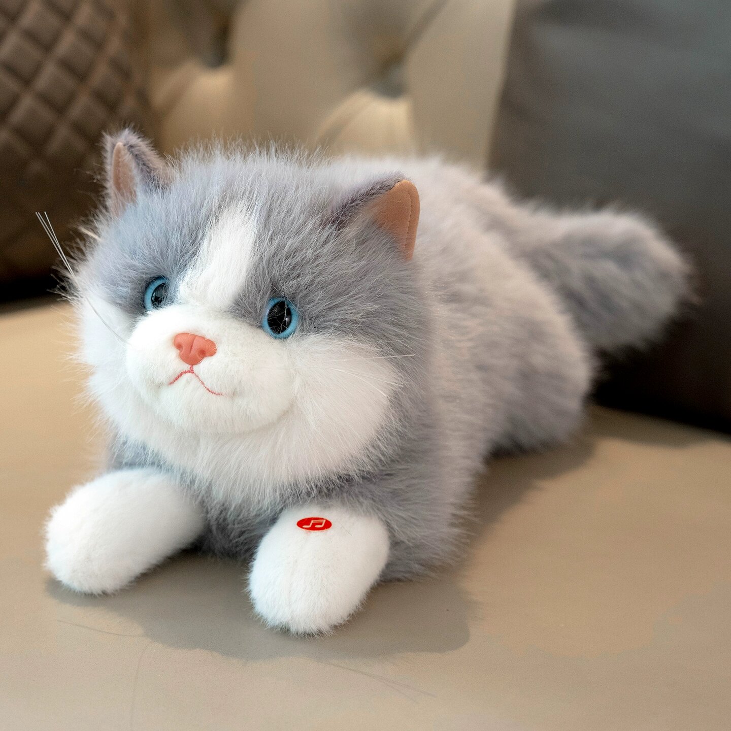 Мягкая игрушка-кошка Рэгдолл, плюшевый котенок для девочек, для сна на кровати, кукла-компаньон для сна, подарок