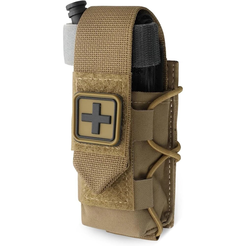 Тактический чехол для турникета MOLLE, цвет tan set