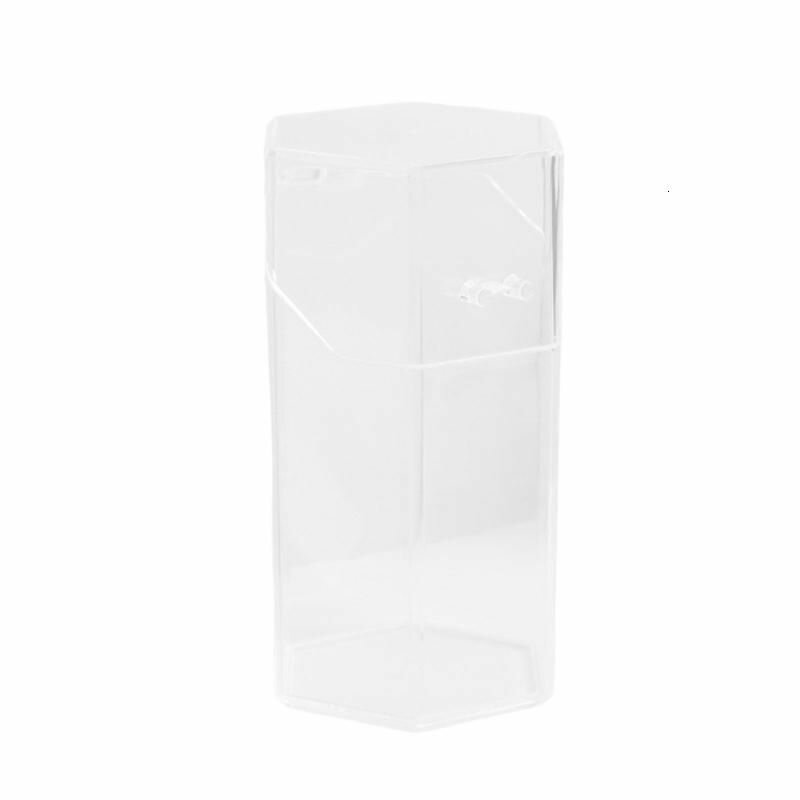 Прозрачный акриловый органайзер для кистей и косметики, Шестиугольная Трубка