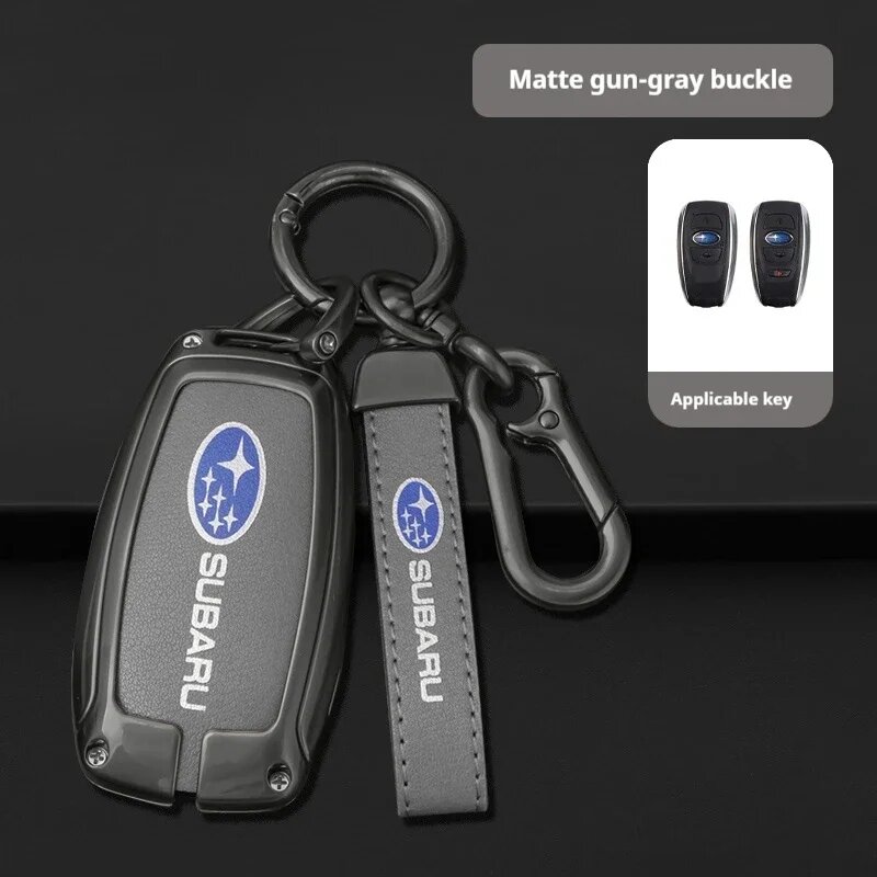 Для Subaru STI Brz Wrx Xv Ascent Forester Outback Impreza Legacy автомобильный чехол для ключей из цинкового сплава, сумка для ключей, металлический корпус для ключей, автоаксессуары