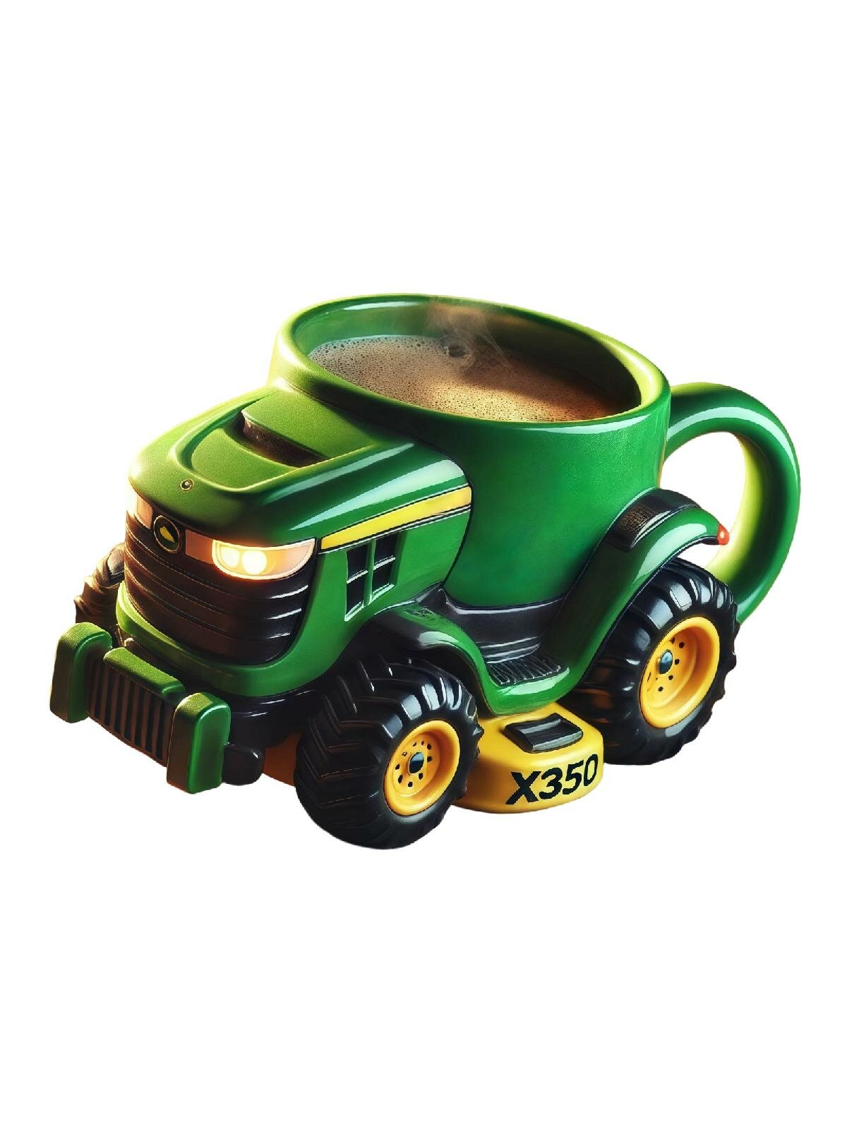 Керамическая кофейная чашка на сельскохозяйственную тематику С подробным дизайном кофейной кружки на тракторе