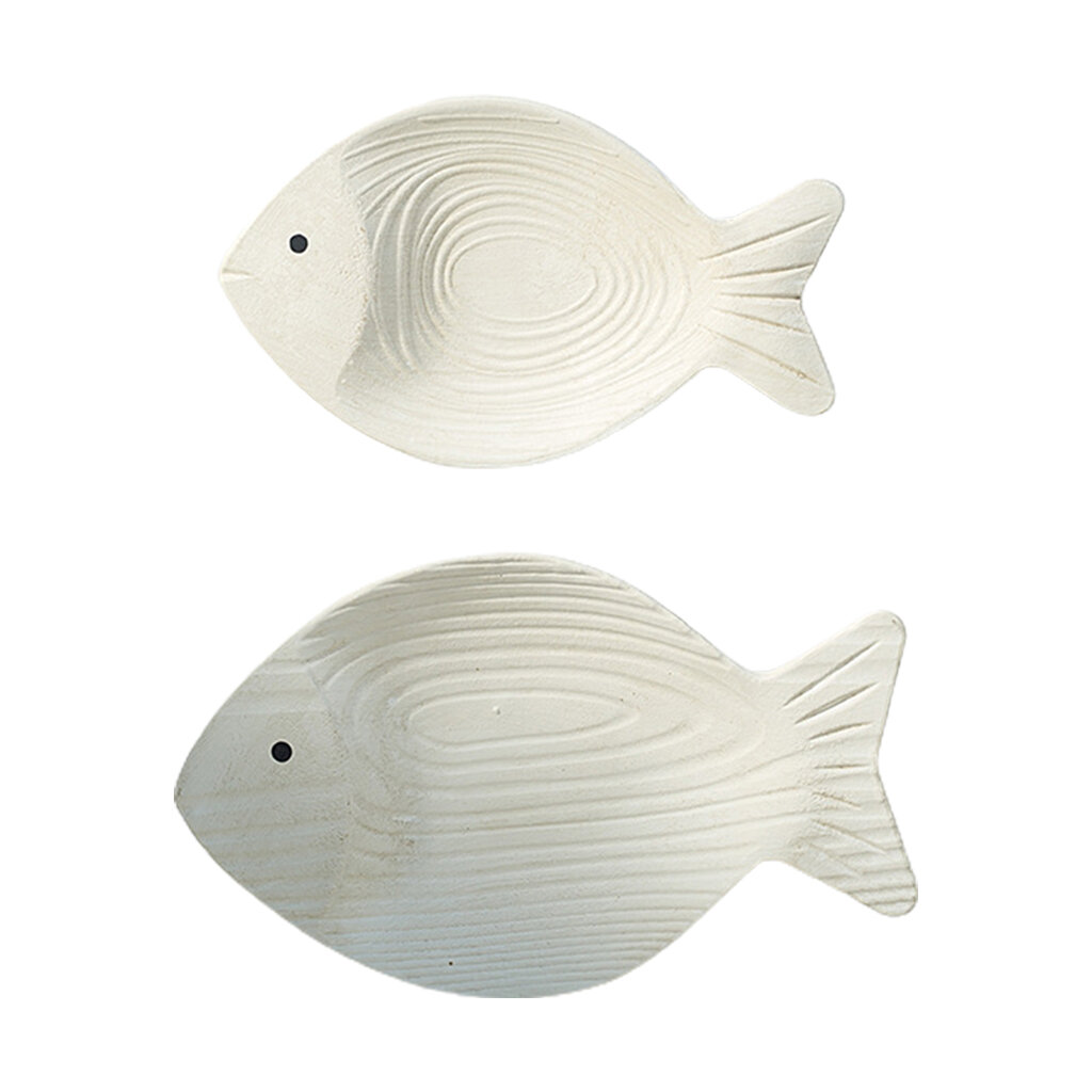 2 кусочки деревянная рыба декор орнамент висят деревянные рыбные украшения