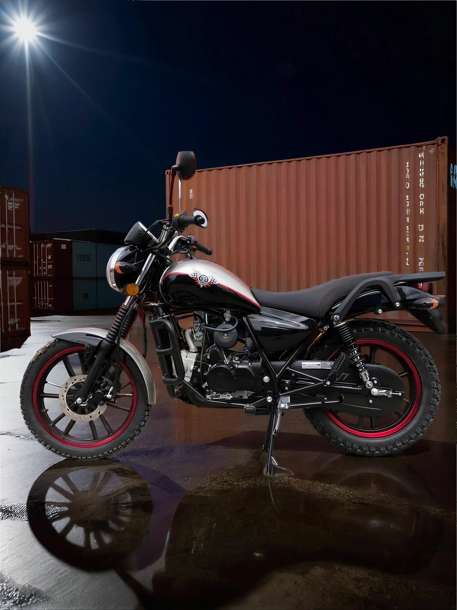 Мопед STINGRAY GREY & BLACK 110 см3 (49,9 см3)