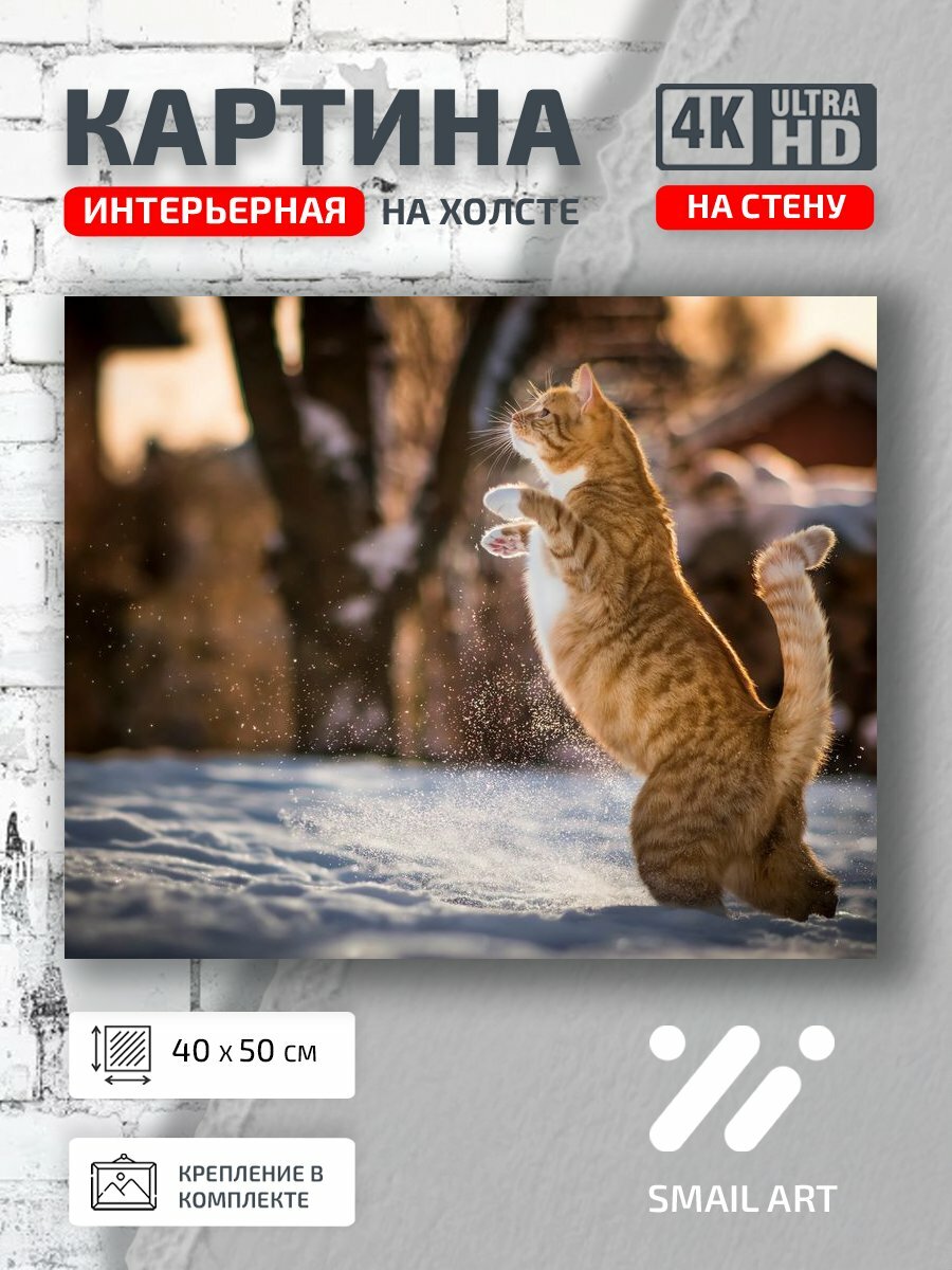 Картина на холсте интерьерная 40 на 50 на стену Зима Landscape для кабинета пейзаж интерьер