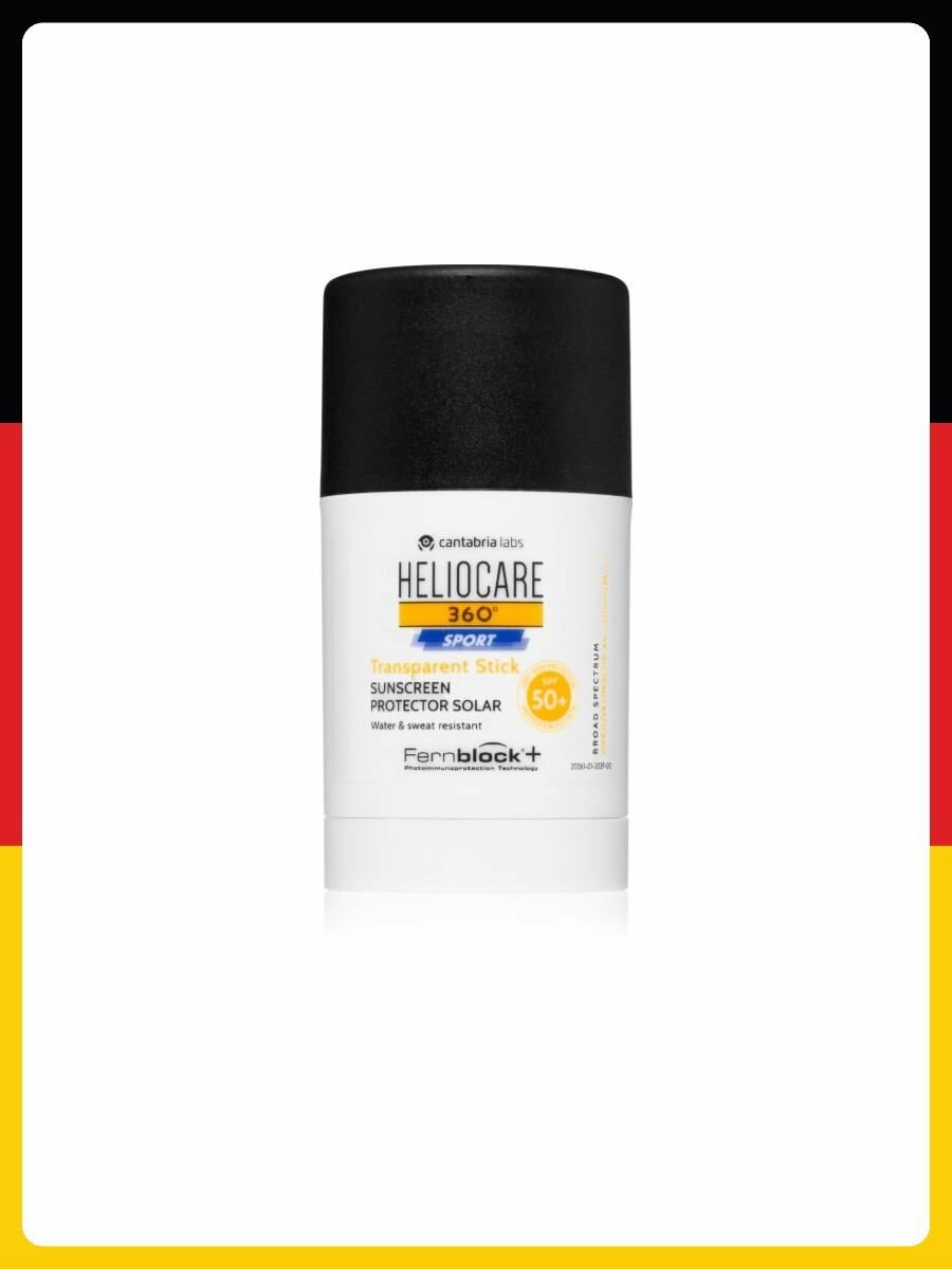 Средство солнцезащитное HELIOCARE 360 Sport Transparent Stick Sunscreen Stick SPF 50, 25 г