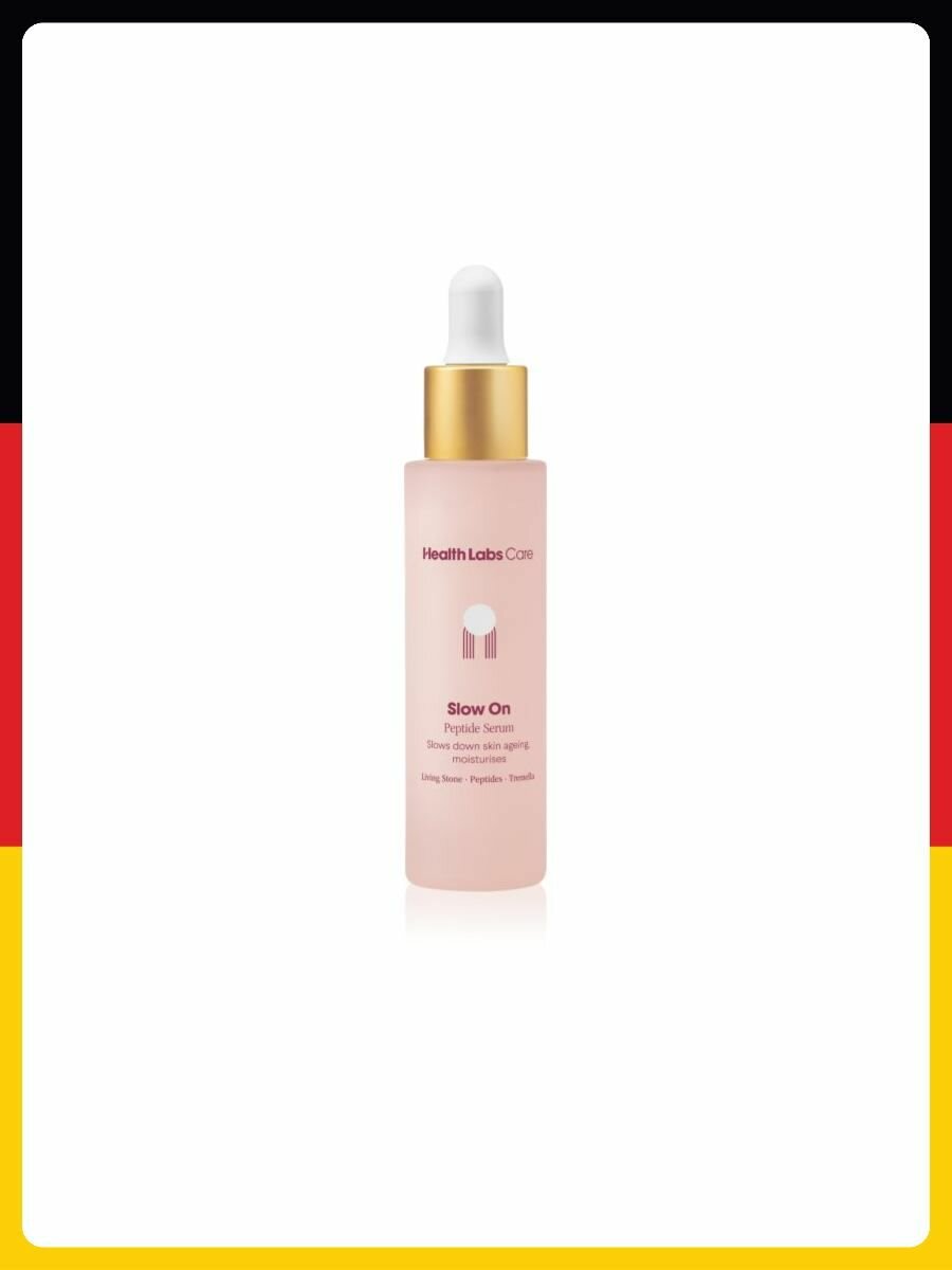 Сыворотка для ухода за кожей Health Labs Care Slow On Smoothing Serum to Hydrate and Brighten Skin with Peptides, 30 мл