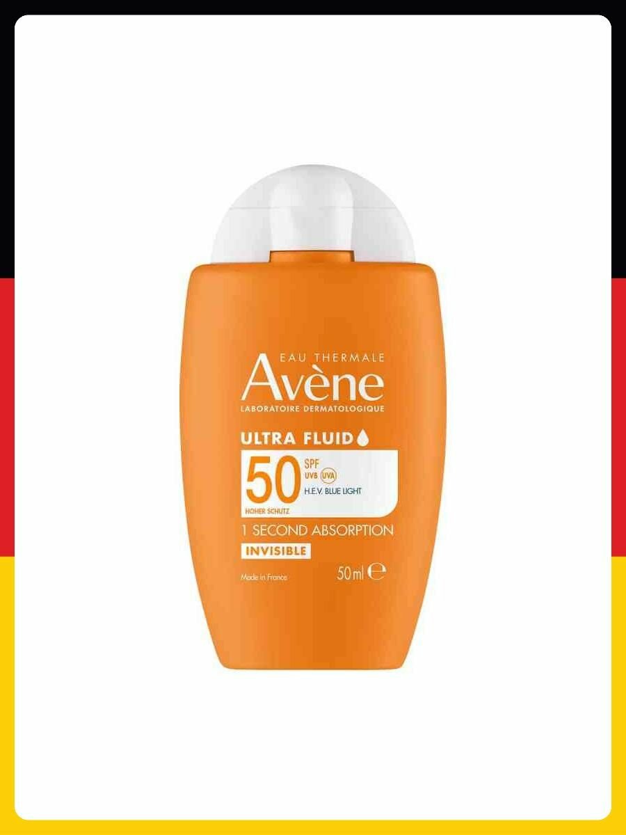 Флюид Avene Ultra Fluid Invisible SPF 50, 50 мл